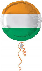 Flipkart.com | BashNSplash Solid Foil Balloon Orange Green White (PACK ...