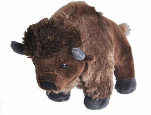 E-Chariot Soft Toys Mini Bison Plush Stuffed Animal - 17 cm - Soft Toys ...