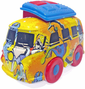 Shanaya Friction Die Cast Metal Toy Van For Kids With Graffiti - model ...