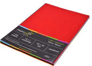 Paper Pep Velvet Sheets Adhesive 30 cm Acrylic Sheet Price in India ...