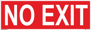 Safety World No Exit - 12" X 4" Emergency Sign Price in India - Buy ...