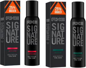 AXE Signature Intense and Rogue 0% Gas Body Perfume 154ml Each (Pack of ...