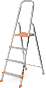 FREIHEIT Eurostar Eco 3 step Aluminium Ladder(Non-Anodized) Aluminium ...