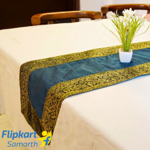 Indha Craft Green 182.9 cm Table Runner - Buy Indha Craft Green 182.9 ...