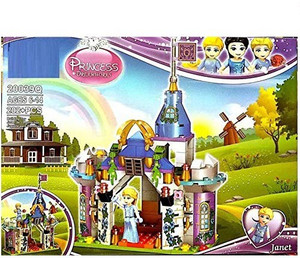 TEMSON Happy Princess Dreamworlds Magic Snow Castle with Block Set Toy ...