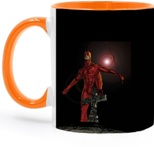 Ashvah Daredevil Superhero -2620 Orange Ceramic Coffee Mug Price in ...