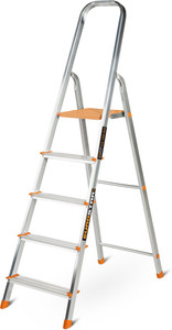 FREIHEIT Eurostar 4 step Aluminium Ladder(Non Anodized) Aluminium ...