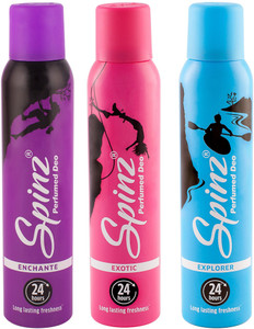 Spinz Deo Combo - Pack of 3 Body Spray - For Women - Price in India ...