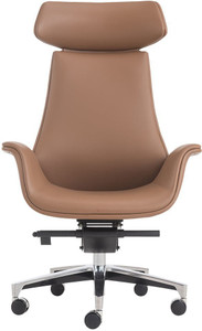 Durian Radiant HB Orange Leather Office Executive Chair Price in India ...