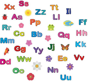 Senthur 100 cm Alphabets Extra Large Viny Wallstickers(100 cm x 90 cm ...