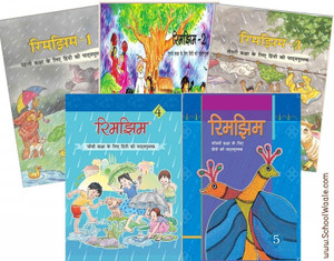 NCERT Rimjhim Books Set Class 1 To 5 (English & Hindi Medium - Binded ...