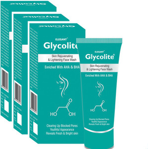 ELEGANT Glycolite Skin Rejuvenating & Lightening Facewash 180ml Face ...