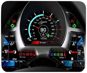 Bigmegamart Digital Meter Mouse Pad, Speed-Type Precision Gaming Mouse ...