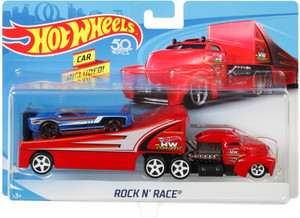 HOT WHEELS Super Rigs Rock N Race Red Hauler - Super Rigs Rock N Race ...
