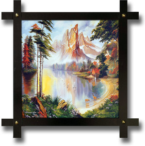 Poster N Frames Cross Wooden Frame Hand-Crafted with photo of landscape ...
