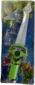 SAI HARUN TRADERS Ben10 Sword - Lightning Toy for Kids-with three tiny ...