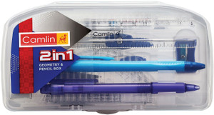 Flipkart.com | Camlin 2 in 1 Geometry and Pencil Box Set (Blue ...