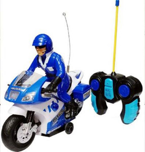 Toybank Radio Control Police Patrol Motorcycle With 360 degree rotation ...