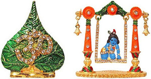 9facts Set of 2 Lord Shiva Symbol OM Sign Idol & God makhan chor ...