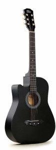 intern INT-38C-L-BK Acoustic Guitar Linden Wood Linden Wood Right Hand ...