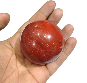 CRYSTU Red Jasper Ball / Sphere Crystal Ball Decorative Showpiece - 4 ...