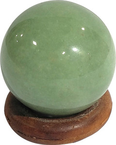 CRYSTU Green Aventurine Crystal Stone Ball / Sphere for Reiki & Vastu ...