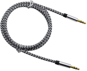 VOLTegIC AUX Cable 3.1 A 1.5 m Copper Braiding, Metal Braided ® Aux ...