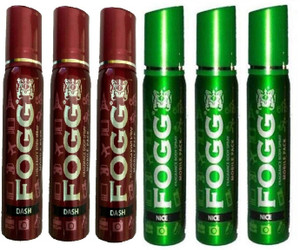 FOGG Dash & Nice Body Spray Mobile Pack Pocket Deo (25 ml x 6 ...