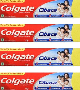 Colgate Toothpaste Cibaca - 175 g (Anti-cavity) PACK OF 4 Toothpaste ...