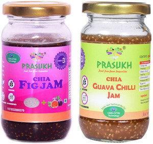 Prasukh Chia Fig Jam and Chia Guava Chilli Jam - Combo Pack 200 g Price ...