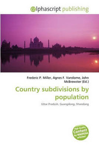 Country Subdivisions by Population: Buy Country Subdivisions by ...