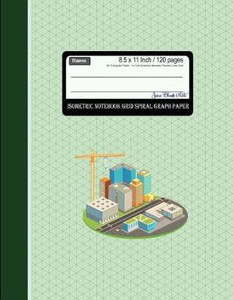 Isometric Notebook Grid Graph Paper (3D Triangular Paper): Buy ...