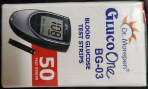 Dr. Morepen GLUCO ONE BG-03 50 STRIPS Glucometer Lancets Price in India ...