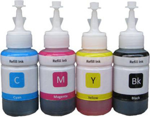 KAVYA 664 INK BOTTLE 664 Black + Tri Color Combo Pack Ink Bottle ...
