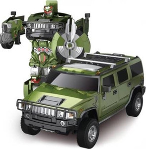 AS TOYS Transformers Remote Control SUV Transforming Autobot Car (Green ...