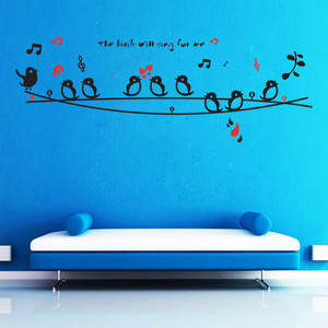 Day Decals Birds Singing on Branch Medium Self Adhesive Sticker Price ...