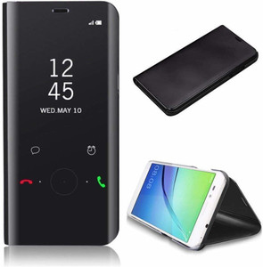 Addindia Flip Cover for Redmi Note 10 Pro Luxury Clear View Mirror Flip ...