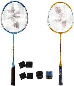 YONEX GR-303 Badminton Racquet (Pack of 2) with Etec Super Grip ...