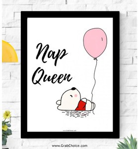 Nap Queen Framed Poster For Room Photographic Paper - Quotes ...