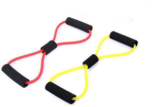Tech-X Multicolor Soft Expander Figure-8 Chest Expander Resistance Tube ...