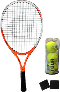 COSCO ACE 23 Tennis Racket "8 to 10 Years" with "Tour" Tennis Ball and ...