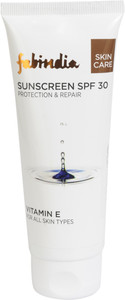fabindia Sunscreen - SPF 50 Vitamin E Sunscreen SPF 30 120ml - Price in ...