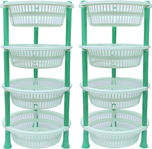 KUBER INDUSTRIES Fruits/Vegetables Kitchen Rack Plastic Plastic 2 ...
