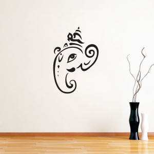 Decoration Stickers 45 cm Lord Ganesha Wall Stickers 67cm x 45cm | Wall ...