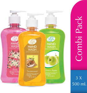 Care And Hygiene Hand Wash 500 ML Combo Pack of 3 Pump Dispenser Hand ...