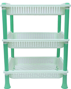 KUBER INDUSTRIES Fruits/Vegetables Kitchen Rack Plastic Plastic 3 Layer ...
