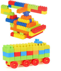 kluzie Interlocking Building Blocks Construction Colorful Puzzle ...
