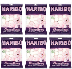 Haribo Chamallows Pink And White 140g Pack Of 6 Regular Marshmallow ...