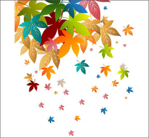 Day Decals 56 cm Leaves Falling Wall Sticker Self Adhesive Sticker ...