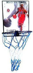 ONEX Indoor Door and Wall Mountable Basketball Hoop Set Basketball Ring ...